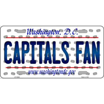 Capitals Fan Washington DC Novelty Metal License Plate Tag LP-10844 | eBay