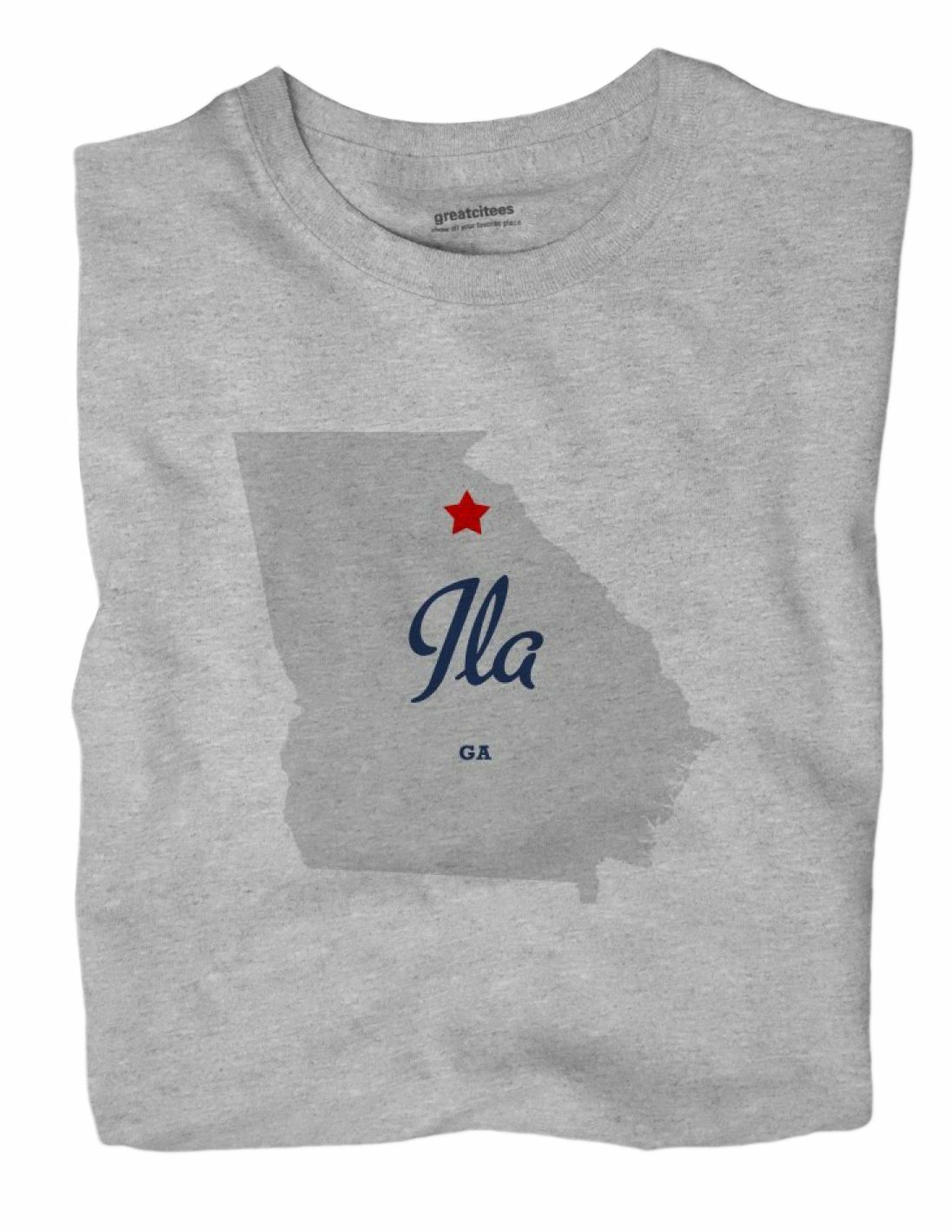 Ila Georgia GA T-Shirt MAP | eBay