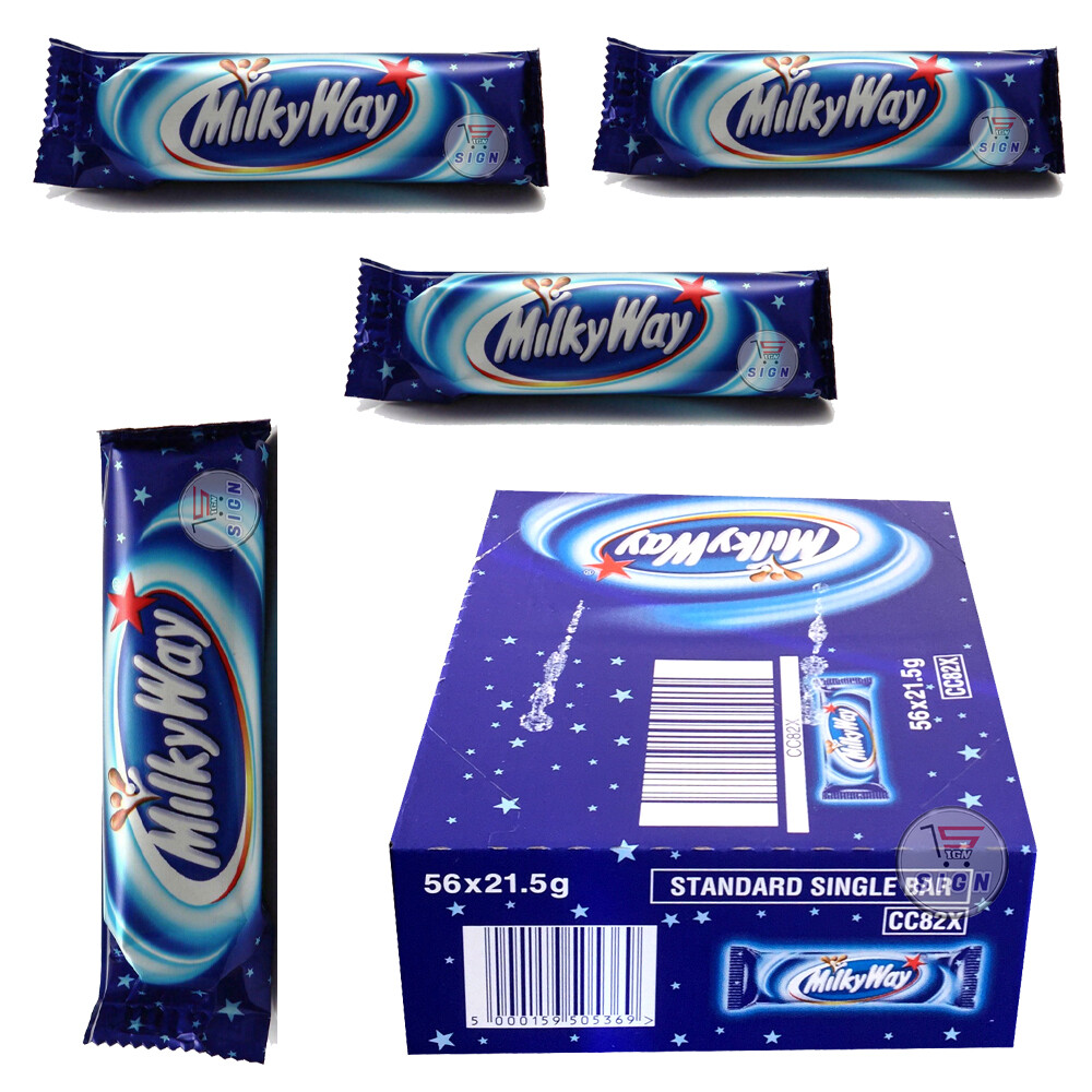 MilkyWay Nougat & Milk Chocolate Bar Full box 56 x 21.5g – Delicious ...
