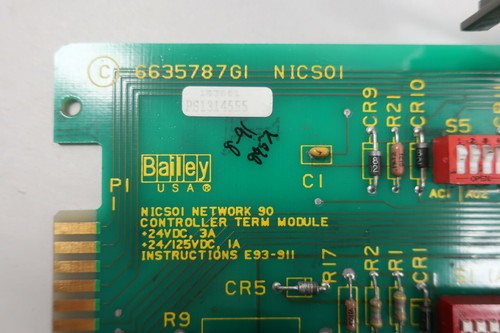 Bailey NICS01 Network 90 Control Termination I/o Module | eBay