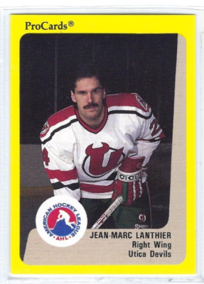 1989-90 ProCards Utica Devils #220 Jean-Marc Lanthier | eBay