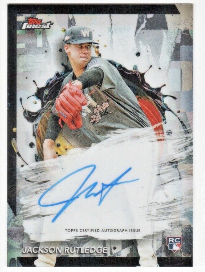 2024 Topps Finest - Finest Autographs #FA-JRU Jackson Rutledge (AU, RC ...