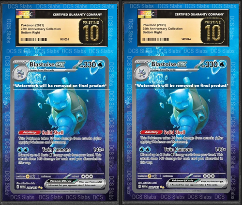 Blastoise EX SIR 200/165 CGC BGS Display Extend Art for Graded Pokemon ...