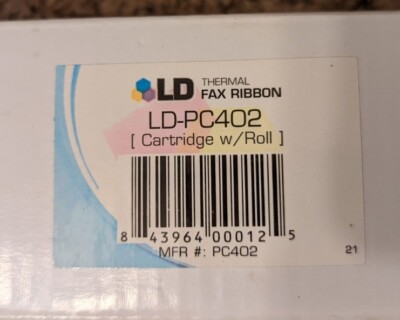 LD PC402 Black Thermal Fax Ribbon for Brother Printer | eBay