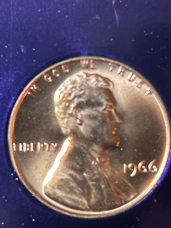 1966 SMS LINCOLN MEMORIAL PENNY NGC MS 68 RD TRADER BEA PURPLE CORE ...