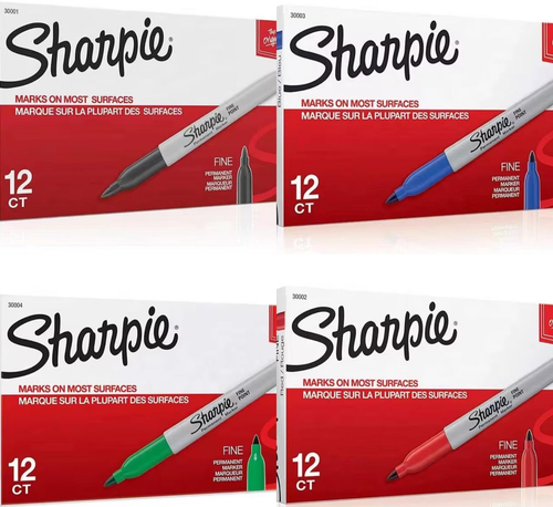 Sharpie Fine Point Permanent Marker Pens Bold Lines Vibrant Colours the ...