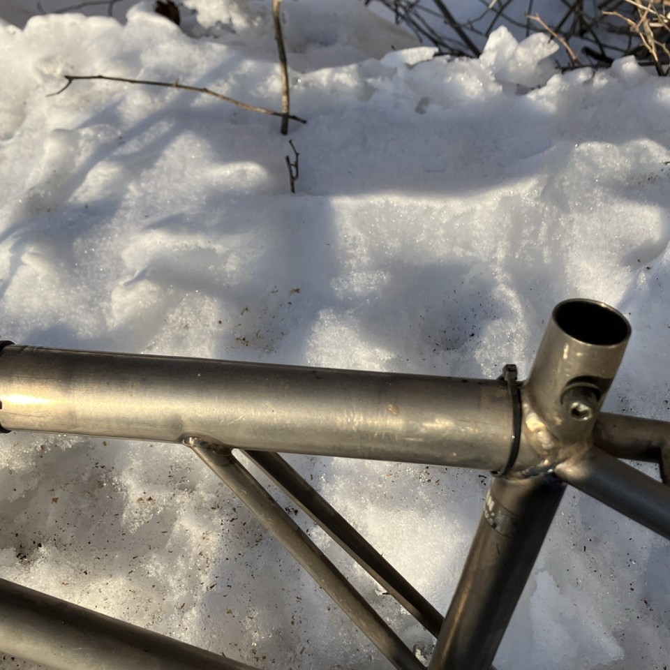 Titan cruiser Frame and Fork BMX Bike - Old School titanium 80’s expert ...