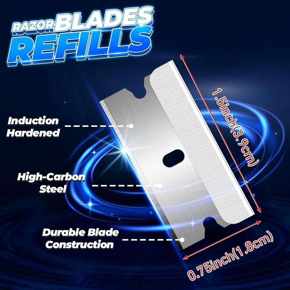 Single Edge Razor Blades, 100 Blades, Razor Blades Refiils for Razor ...