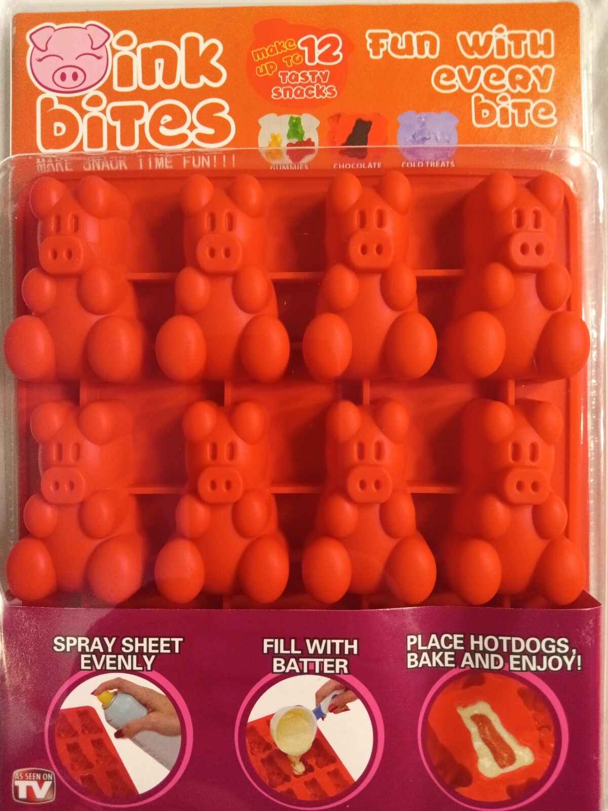 Oink Bites - Fun Baking Mold! Piggy Style Baking Mold! Candy, Food, or ...