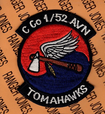 US Army C Co 1st Bn 52nd Aviation TOMAHAWKS Korean made pocket patch | eBay