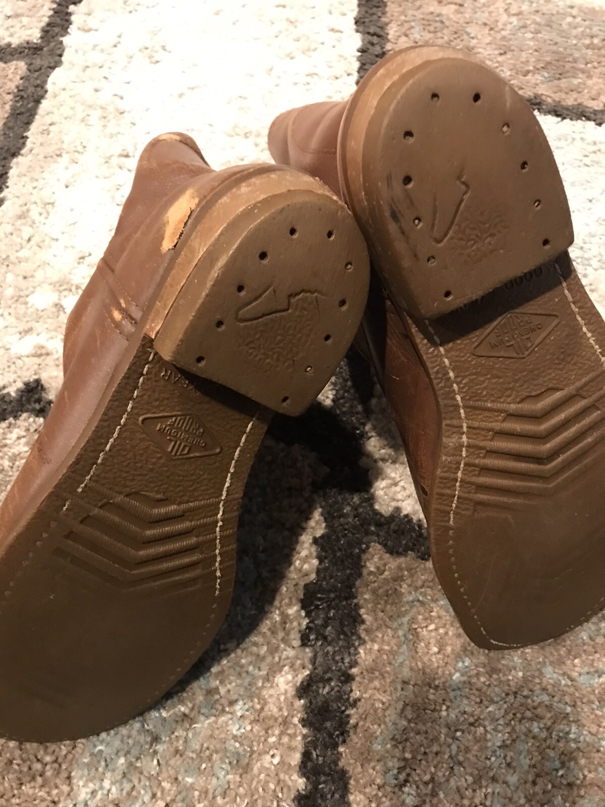 Knapp 360 Work Boots Tan Vibram Sole Men's US 9 D | eBay