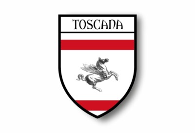 Sticker Car Motorcycle Emblem Flag Tuscany Tuscany Italy | eBay