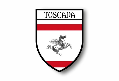 Sticker Car Motorbike Coat of Arms Flag Tuscany Italy Toscana - Picture ...