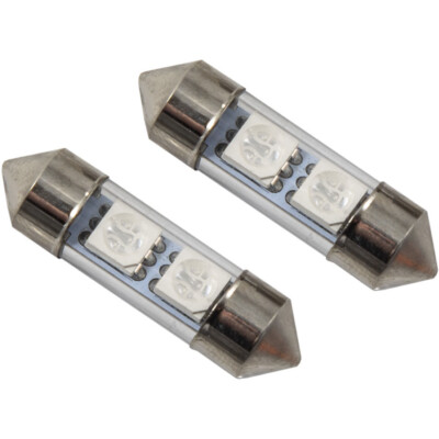 Diode Dynamics 31mm SMF2 LED Map Light Bulbs (24 Lumens, Red, Pair ...