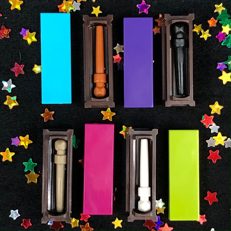 NEW LEGO Magic Wand Boxes Bright Colours Harry Potter 1x3x2/3 Container ...