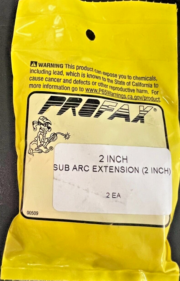 Profax 2 Inch Sub Arc Extension 9/16-18 Threaded 2" Long x 3/4 ...