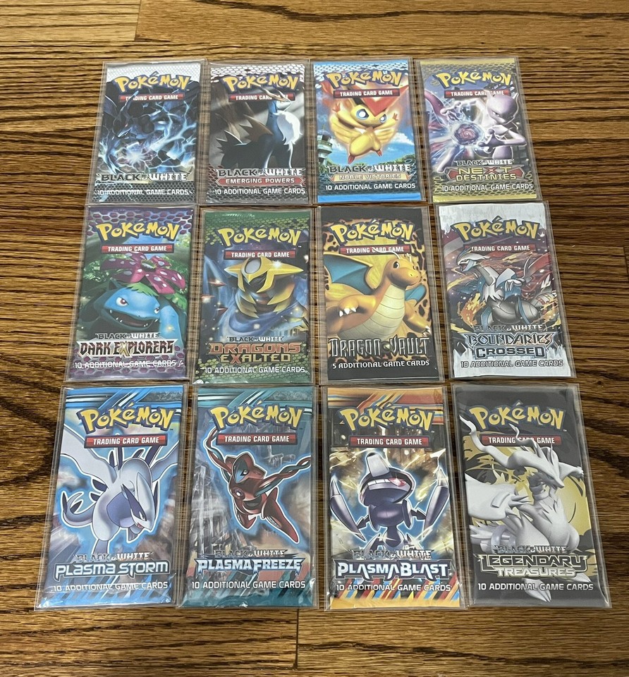 Pokemon Complete Sealed Booster Pack Lot WOTC TOPPS EX DPP+ BW XY SM ...