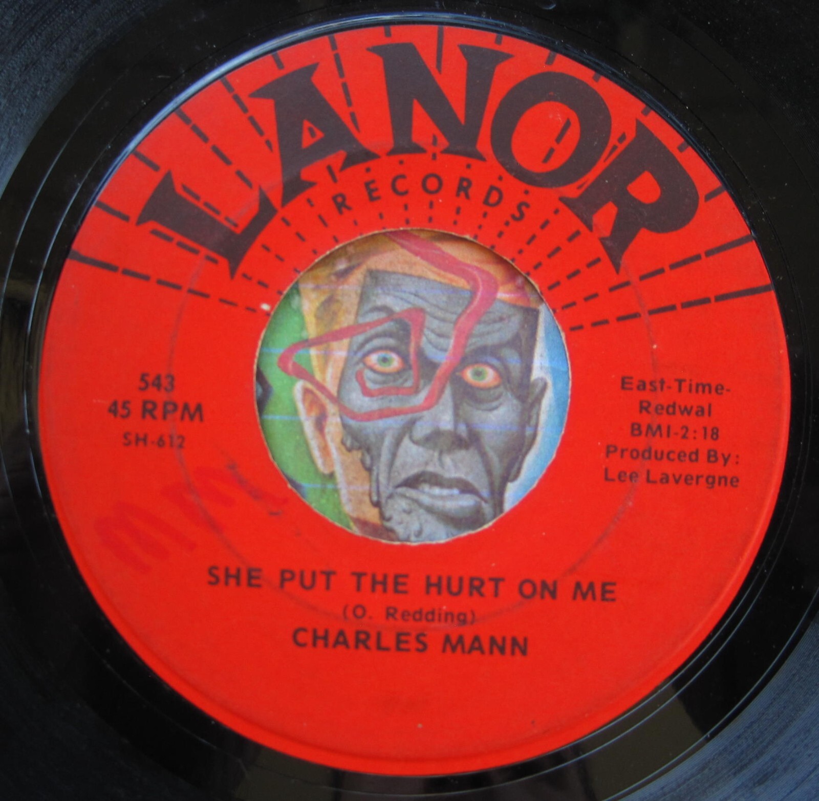 HEAR Charles Mann 45 Red Red Wine / She Put The Hurt LANOR deep soul R ...