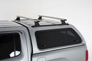 Rhino Vortex RLT600 Track mount Silver 2 Bar Roof Racks For EGR Canopy ...