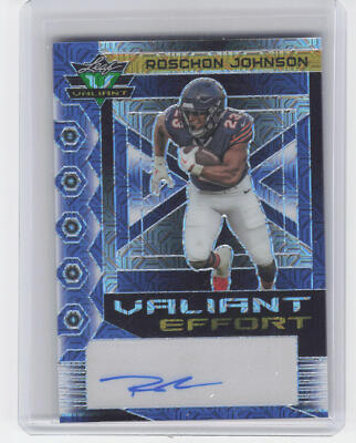 2023 Leaf Eclectic #VE-RJ1 Roschon Johnson Valiant Effort Auto #/4 | eBay