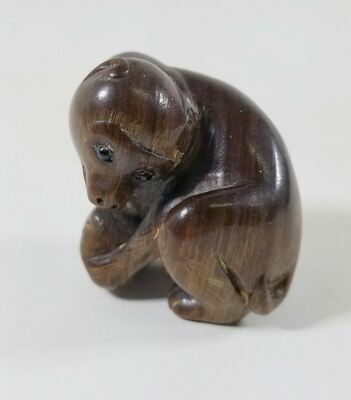 Netsuke - Monkey Signed