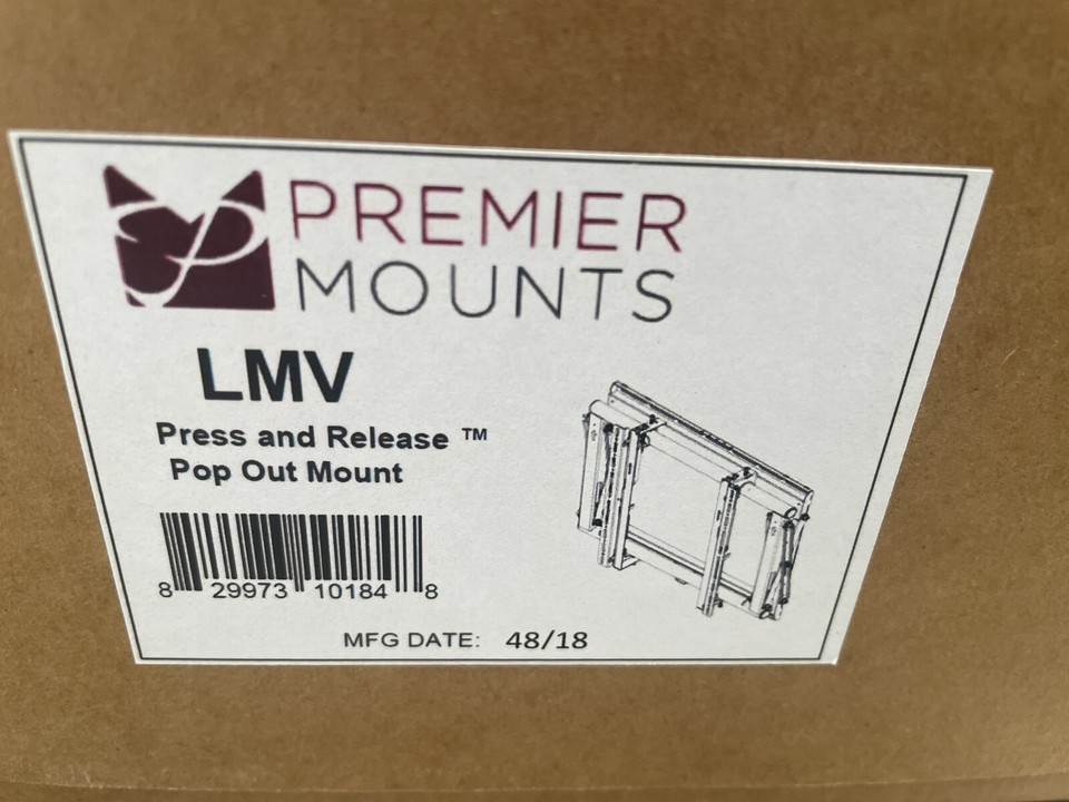 Premier Mounts LMV Press & Release Pop Out Mount Displays 160 lb NEW ...