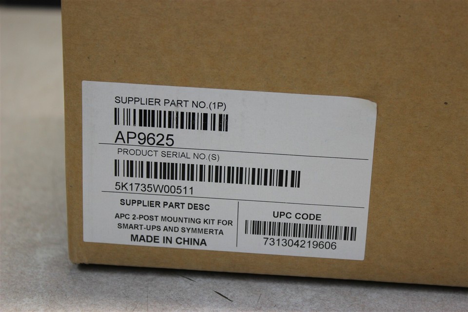 APC 2-Post Mounting Kid for Smart-UPS and Symmerta AP9625 | eBay
