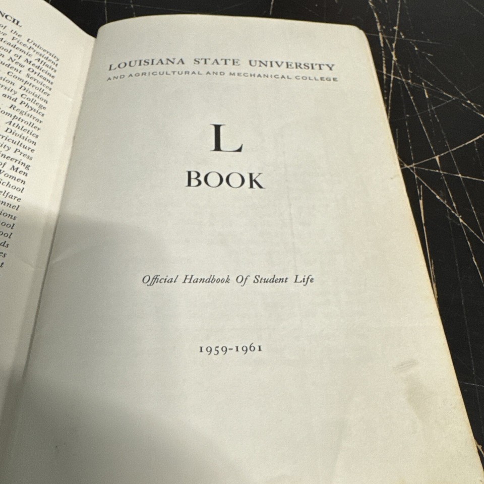 louisiana state university L book 1959-1961 LSU Tigers Student Life ...