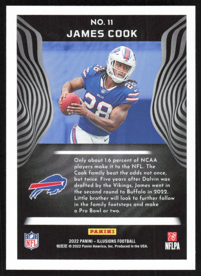 2022 Panini Illusions #11 James Cook Trophy Collection Dots | eBay