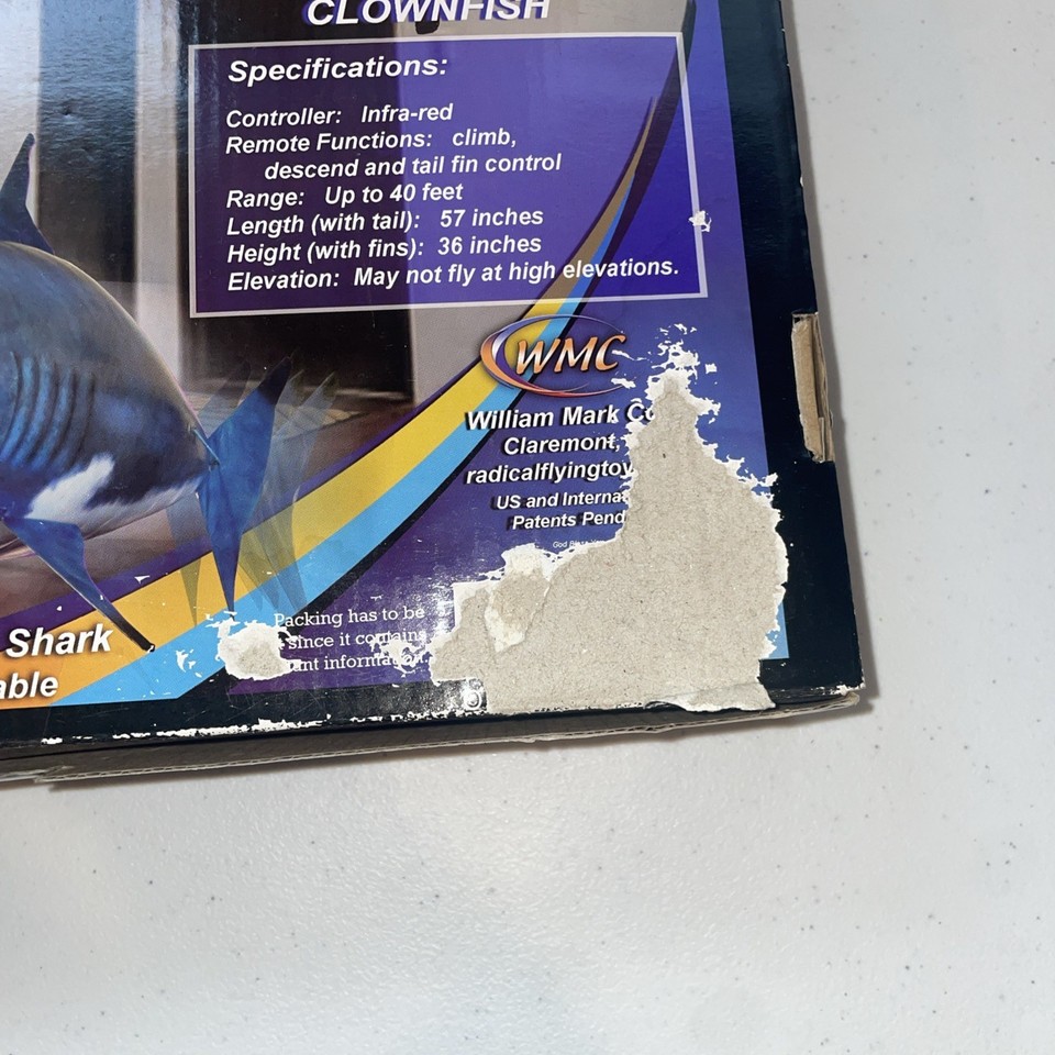 Air Swimmers RC Remote Control Flying CLOWNFISH Toy Kids | eBay