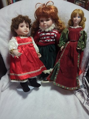 Lot of 3 Vintage Dolls (mayber mix of porcelain,plastic,or rubber) | eBay