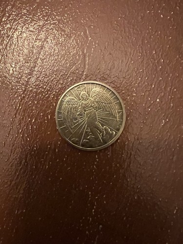 Antique Gold Plated Angel Coin | eBay