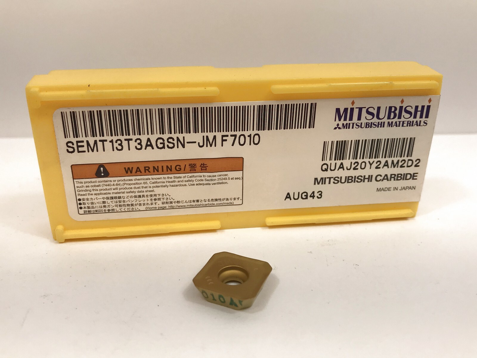 Mitsubishi Semt13t3agsn-jm Vp15tf Carbide Inserts 2 Pcs for sale online ...