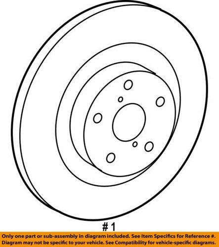43516-0W010 Toyota Disc, front 435160W010, New Genuine OEM Part | eBay