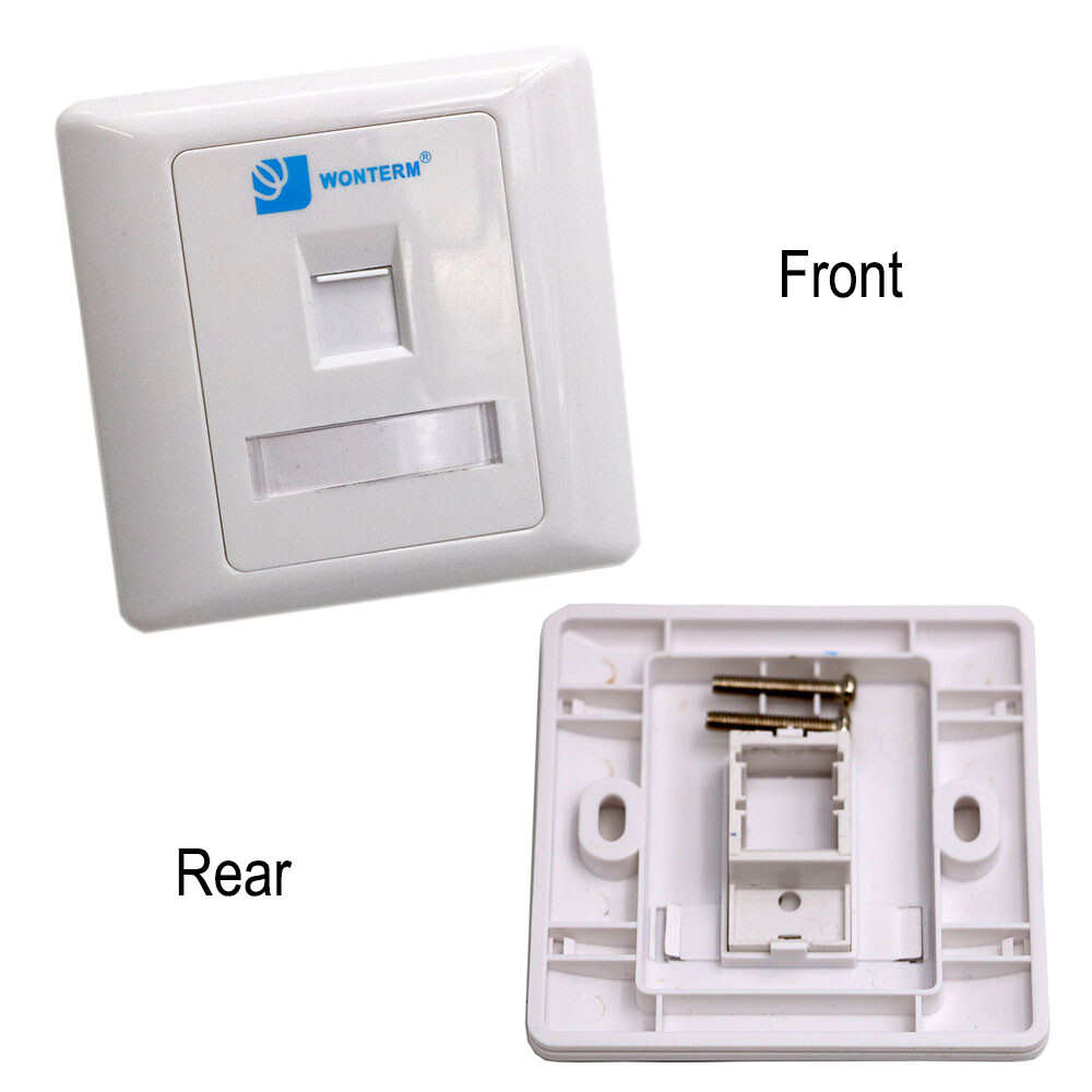 RJ 45 CAT 5E / CAT 6 wall plates / face plate kit (1pcs - 2pcs) | eBay