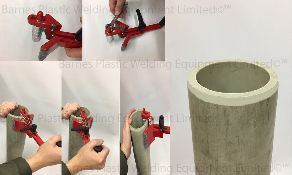 Plastic Pipe Chamfering Bevelling Tool 40mm to 250mm for PP PE uPVC ABS ...