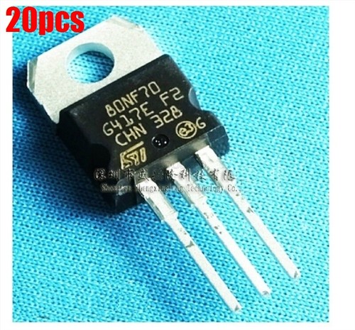 20Pcs STP80NF70 P80NF70 St Mosfet Transistor TO220 fc | eBay