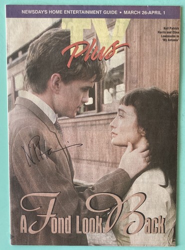 Neil Patrick Harris Signed Newsday Local TV Guide March 26 1995 ...