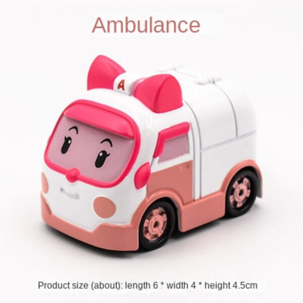 Silverlit Robocar Poli Shaped Alloy ToyCar Haili Helicopter Ambulance ...