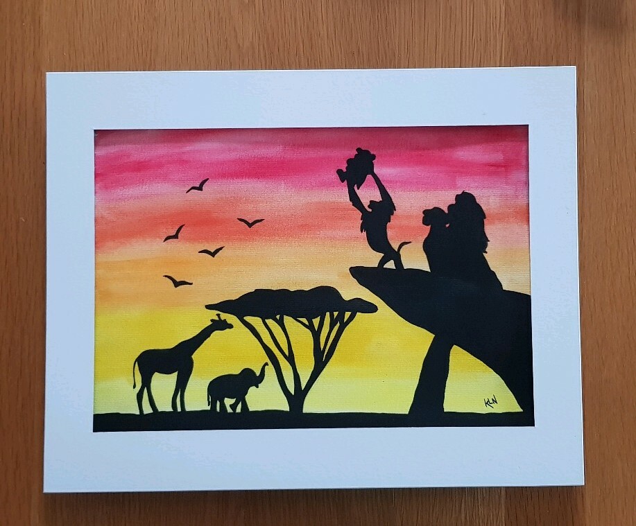 Baby Simba Silhouette