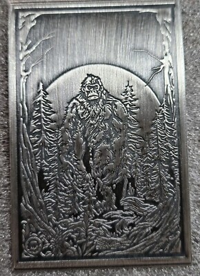 Bigfoot 1 oz .999 Silver Card Sasquatch American WA Folklore Limited ...