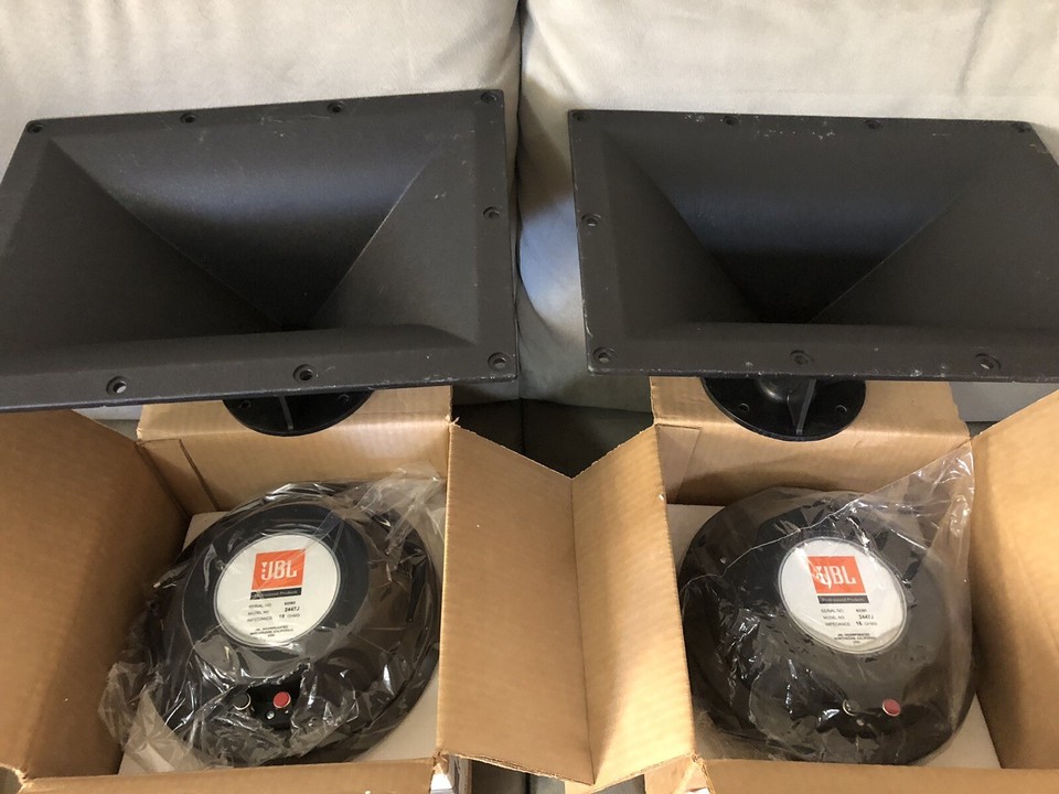 JBL 2447J Driver with 306561-001 Horn - 1 PAIR - NEW In Orig. JBL Box ...