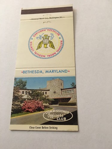Vintage Matchbook Cover Matchcover National Naval Medical Center ...