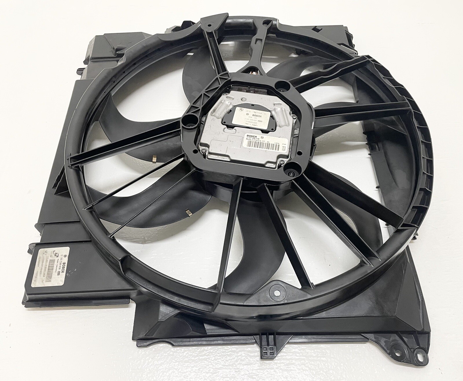 08-16 OEM BMW E90 LCI 335xi N55 Engine Cooling Fan Assembly 17427545366 ...
