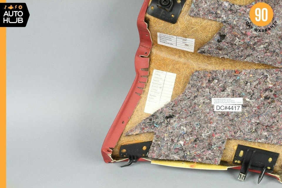 03-06 Mercede R230 SL500 SL55 Rear Right Side Interior Trim Panel Red ...