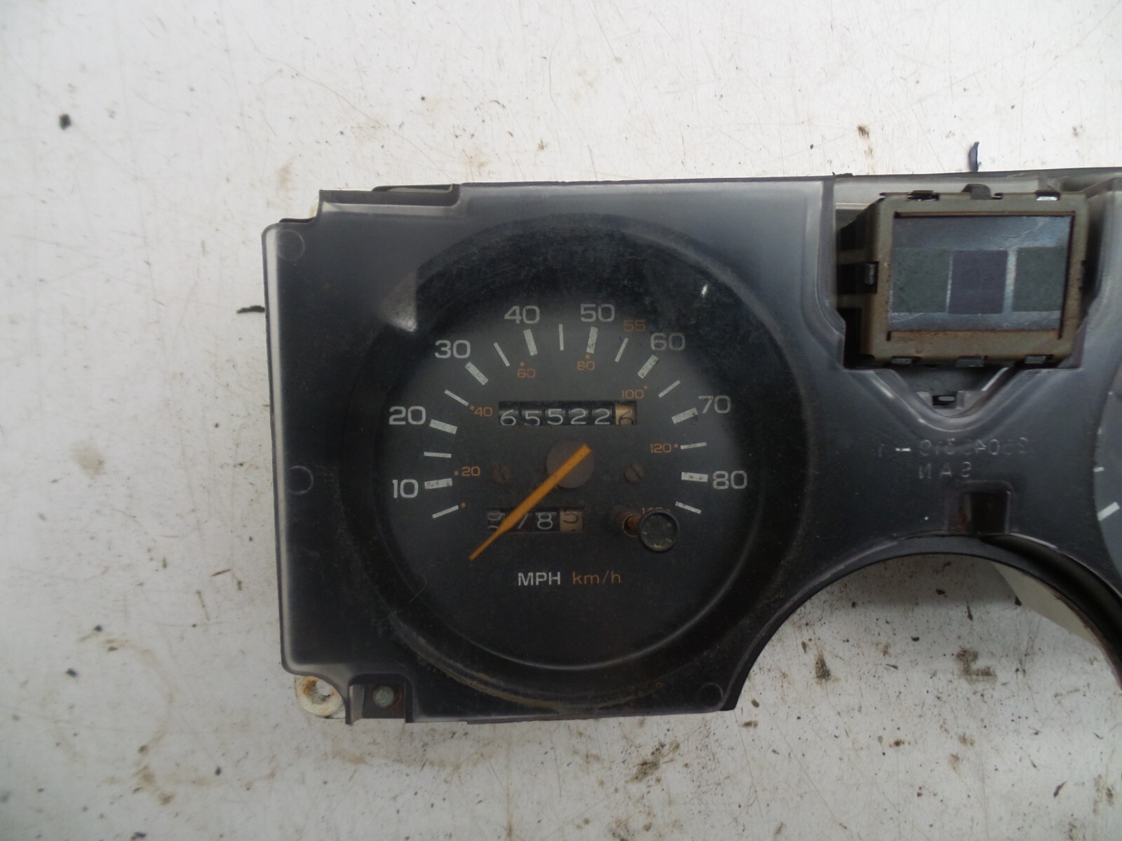 82-84 FIREBIRD ORIGINAL GAUGE CLUSTER ASSEMBLY BACKING UNTESTED SPEEDO ...