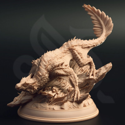 Hyatiri - Flying Serpent | DM Stash | DnD | Fantasy Miniature | eBay