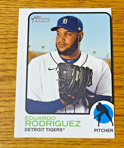 EDUARDO RODRIGUEZ 2022 Topps Heritage High Number OB-ER Oversized '73 ...