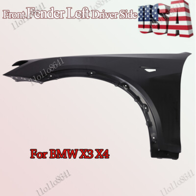 Primed Steel Front Fender Driver Side For 2011-2017 BMW X3,15-18 X4 ...