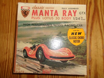 Classic Industries Manta Ray 1/24 Slot Car, Lotus 30 Body, Extra ...